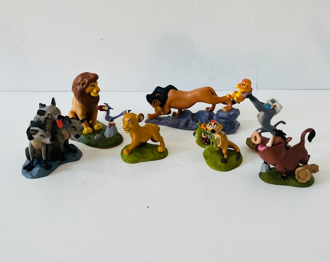 Lion King Action Figures Plastic Toy Animals Mufasa Simba Timon Rafiki ...