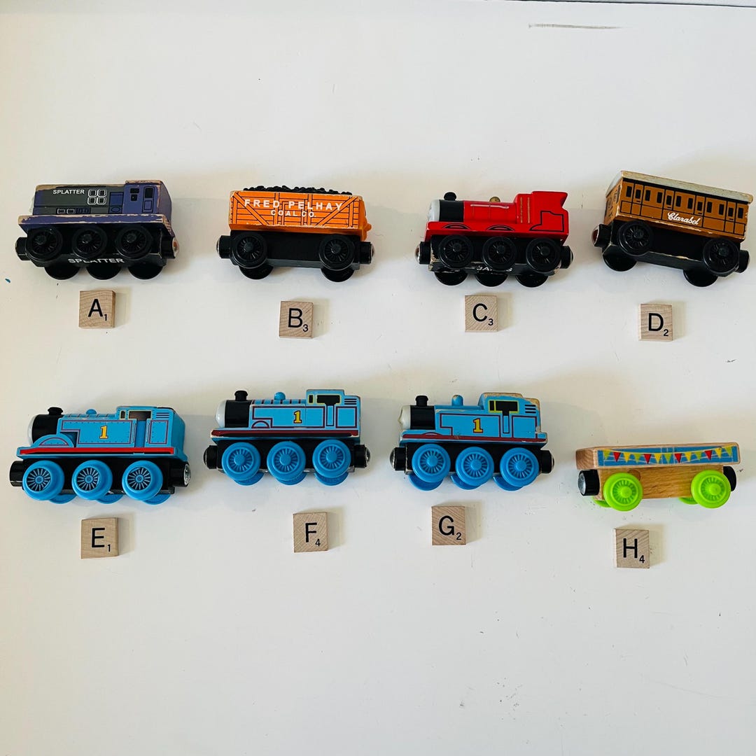 Vintage Thomas the Train Wooden Train Wooden Railway Toy Trains ...