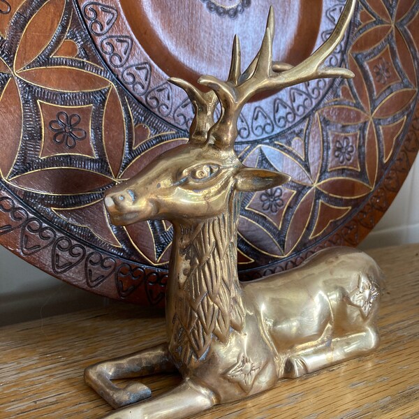 Brass Reindeer - Etsy