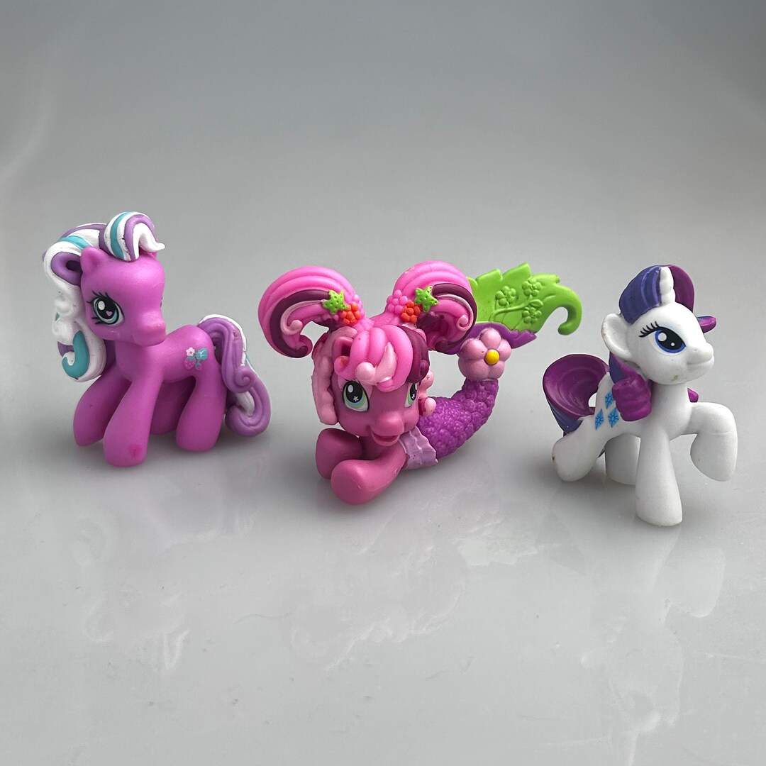 My Little Pony MLP Mini Collectible Ponies Set of Three - Etsy