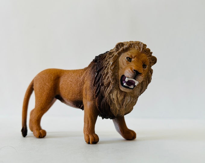 Schleich Lion PVC Plastic Toy Animal Figure Diorama Imaginary Play Wild ...