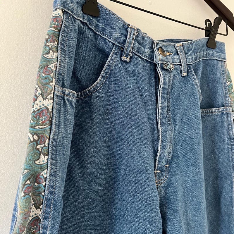 Patchwork Jeans - Etsy