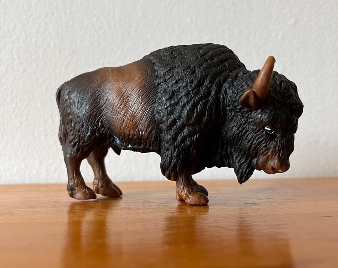 Schleich Bison Retired Vintage Toys Toy Plastic Animals Bisons Buffalo ...