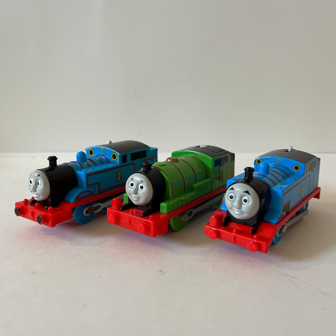 Thomas the Tank Engine Percy and Two Thomas the Train Trackmaster ...