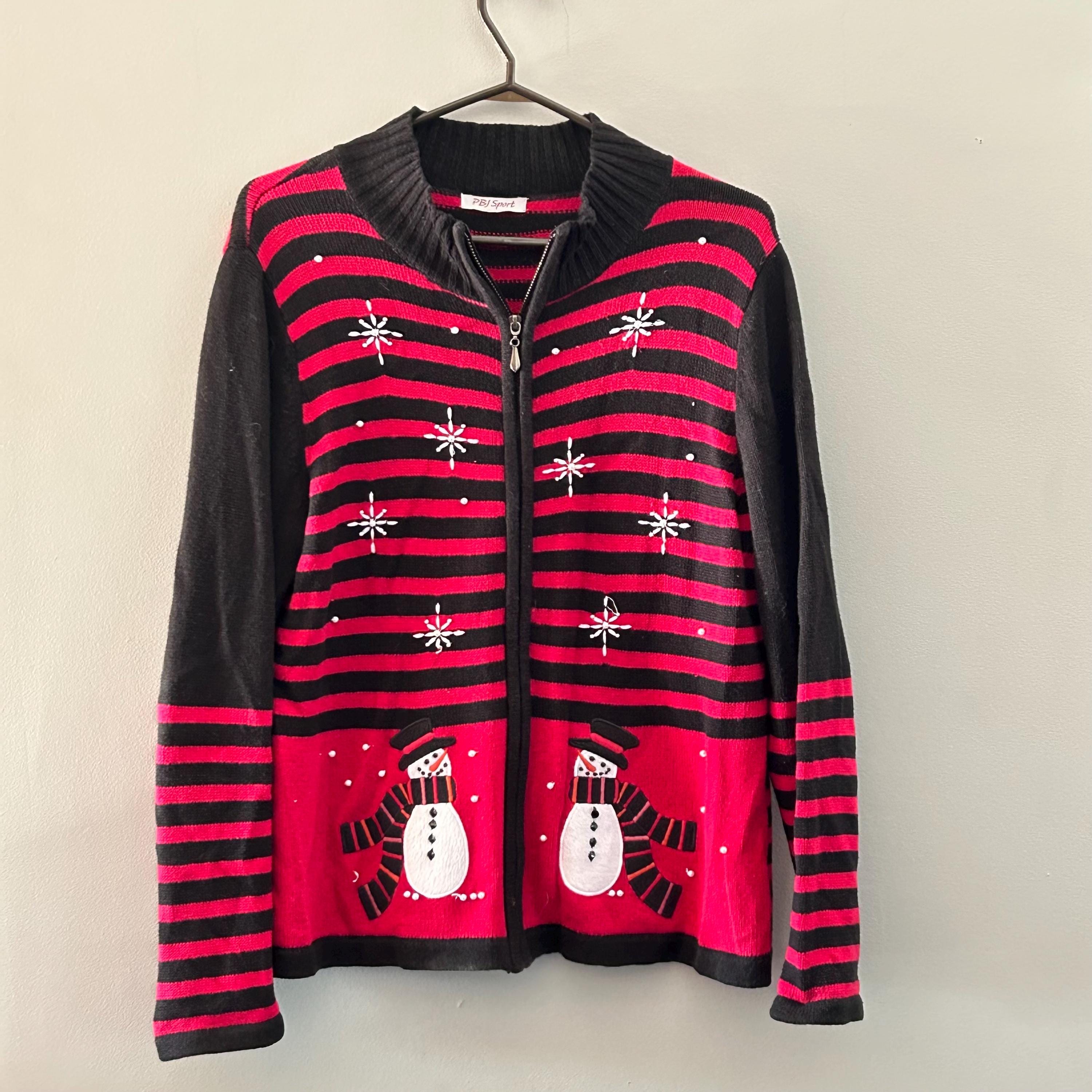 Vintage 90's PBJ Sport Embroidered Cotton Christmas Holiday Vintage 90's PBJ Sport Embroidered Cotton Christmas Holiday
