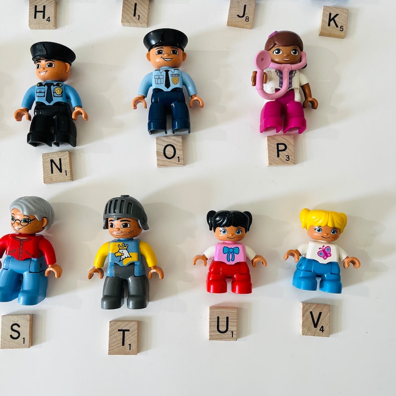 Vintage Lego Duplo Family Woman Man Child Minifigures 2.5 Inches ...