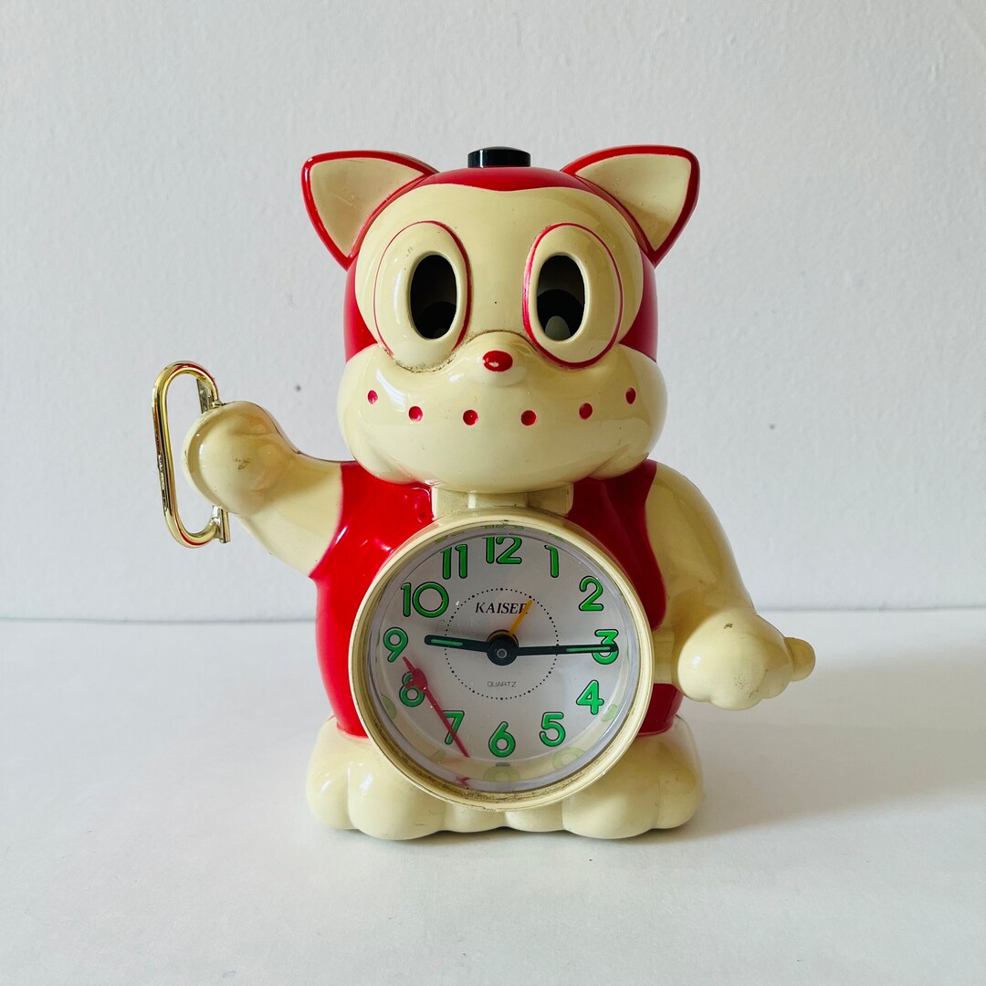 Vintage Norakuro Japanese Cartoon Anime Alarm Clock Kaiser Clock Rare ...