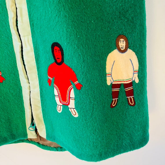 Vintage Traditional Inuk Inuit Hand Embroidered Appli… - Gem