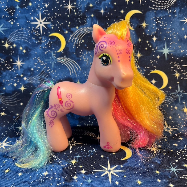 My Little Pony Toola-roola and Rainbow Dash With Painted Faces - Etsy