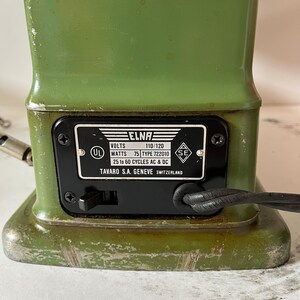 VINTAGE Swiss ELNA Supermatic Green Sewing Machine Model 50 - With Case ...