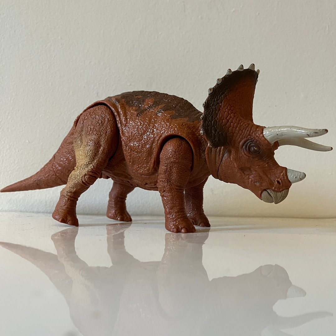 Vintage Jurassic Park Triceratops Dinosaur Dino Plastic Toy Dinosaur - Etsy