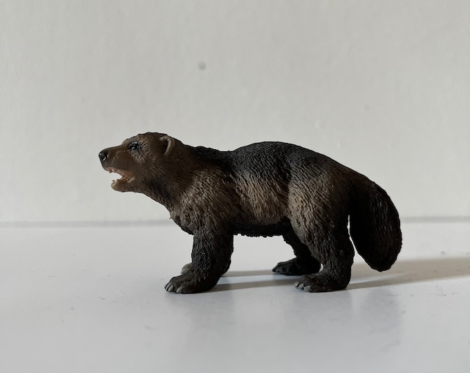 Vintage Schleich Wolverine Figure Figurine Plastic Toy Animal Imaginary ...