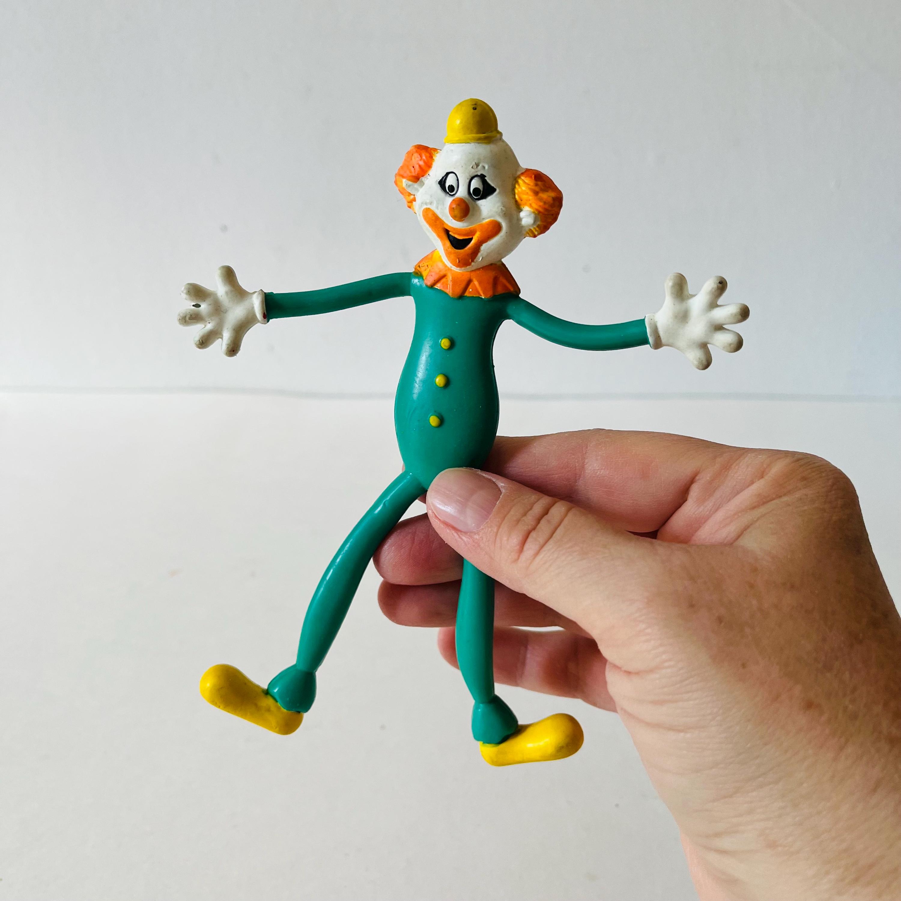 Vintage 1980's Russ Bendable Bendy Clown Figure Collectible Toy - Etsy