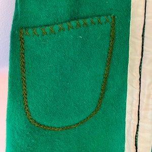 Vintage Traditional Inuk Inuit Hand Embroidered Appliqued Wool Felt ...