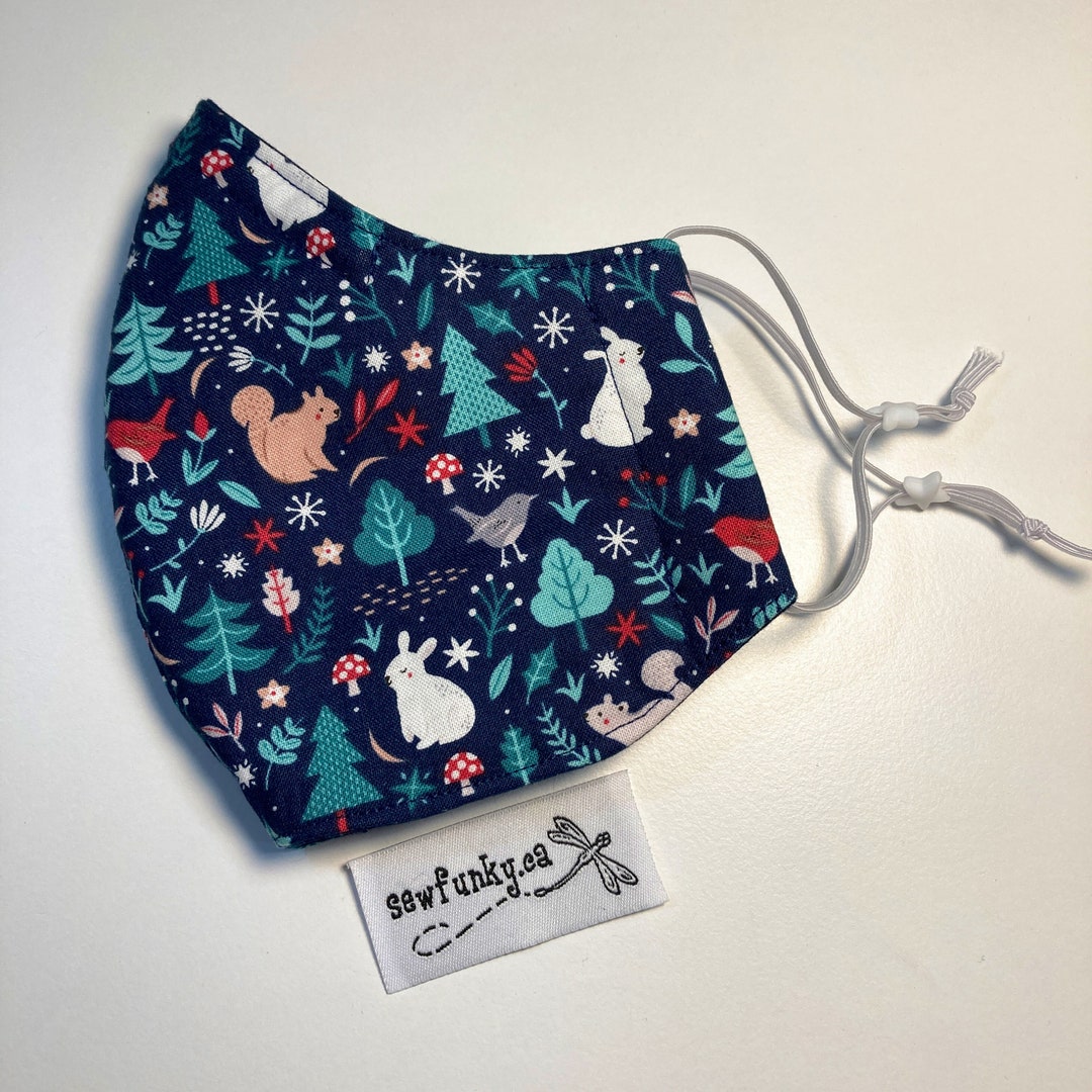 Winter Solstice Cloth Reusable Cotton Face Mask - Triple Layer - Etsy