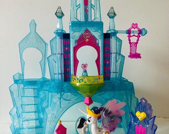 My Little Pony G4 Friendship is Magic "crystal Empire Castle With Princess Cadance & Baby Flurry ...