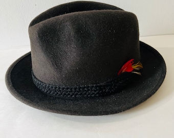 Vintage 1980's Stetson Sovereign Hat Fedora With Original Vintage 1980's Stetson Sovereign Hat Fedora With Original