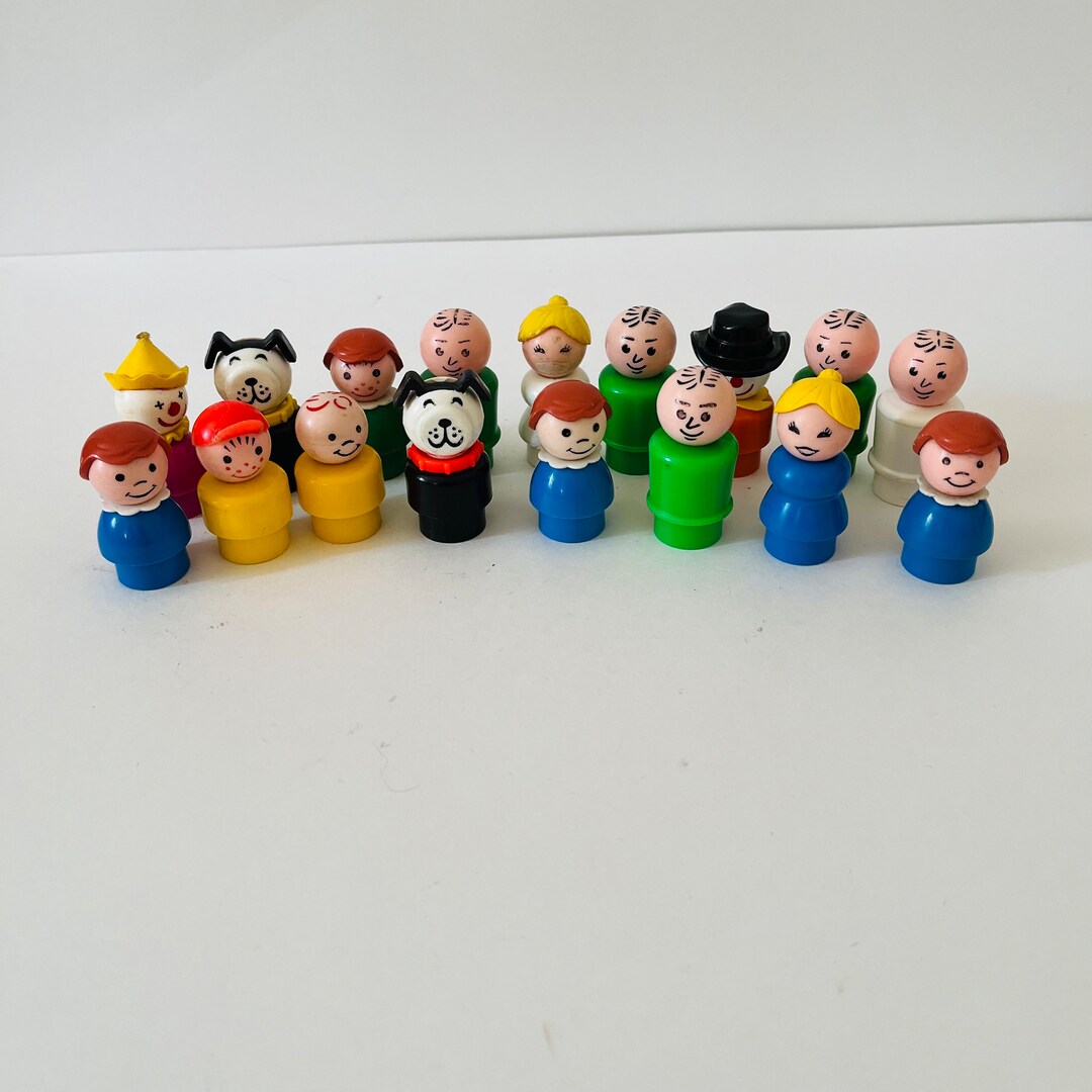 Vintage Fisher Price Little People Toys 1960s 1970s Conductor Mom ...