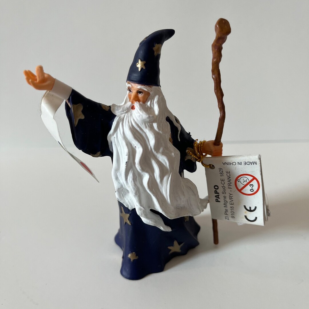 Retired Papo Wizard Magician Model Toy Figurine Imaginary Play Fantasy ...