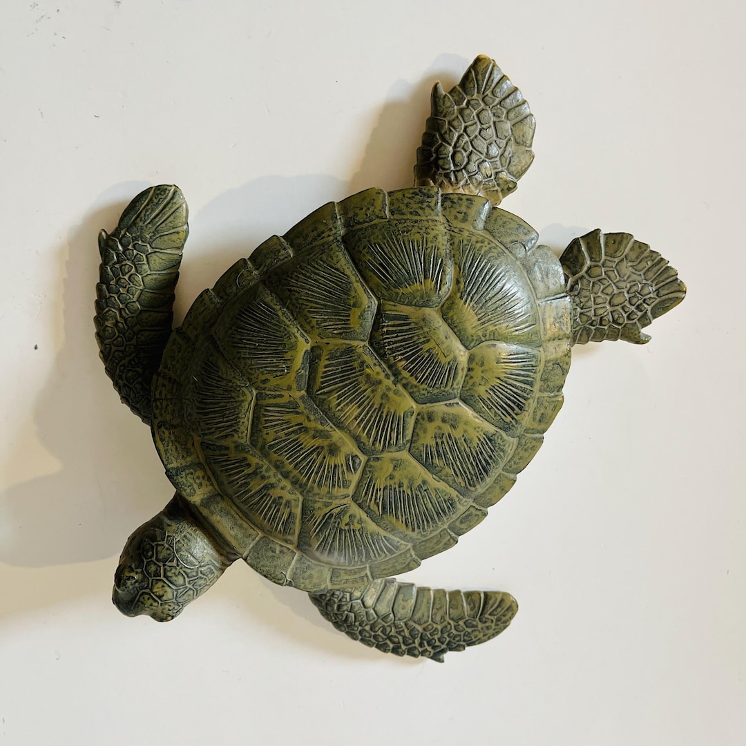 Vintage AAA Large Rubber Sea Turtle Figure Figurine Imaginary Play ...
