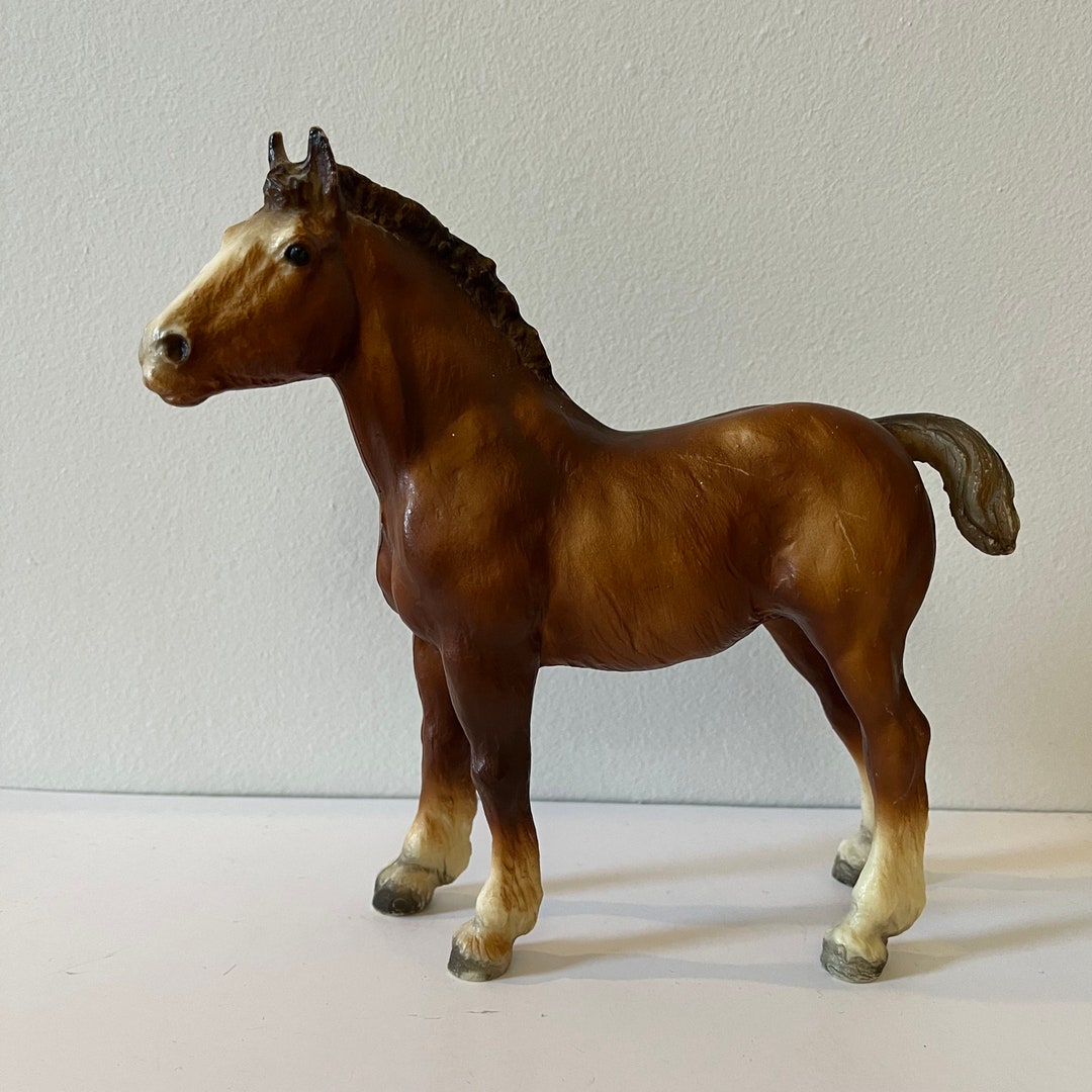 Retired Breyer Horse Clydesdale Foal Horse Plastic Toy Horses Imaginary ...