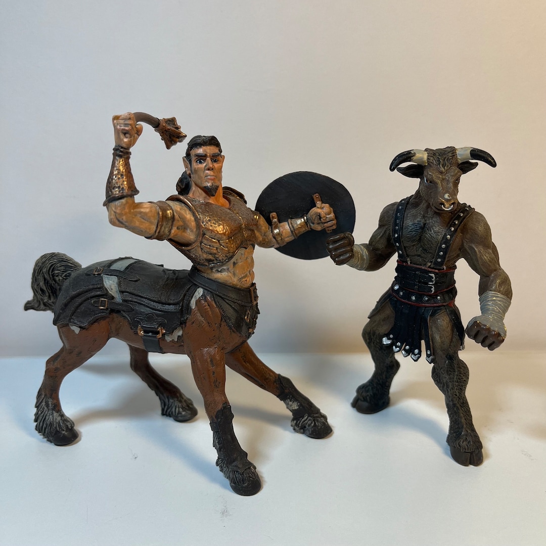 Safari Centaur and Minotaur Model Toy Figurine Plastic Set of - Etsy