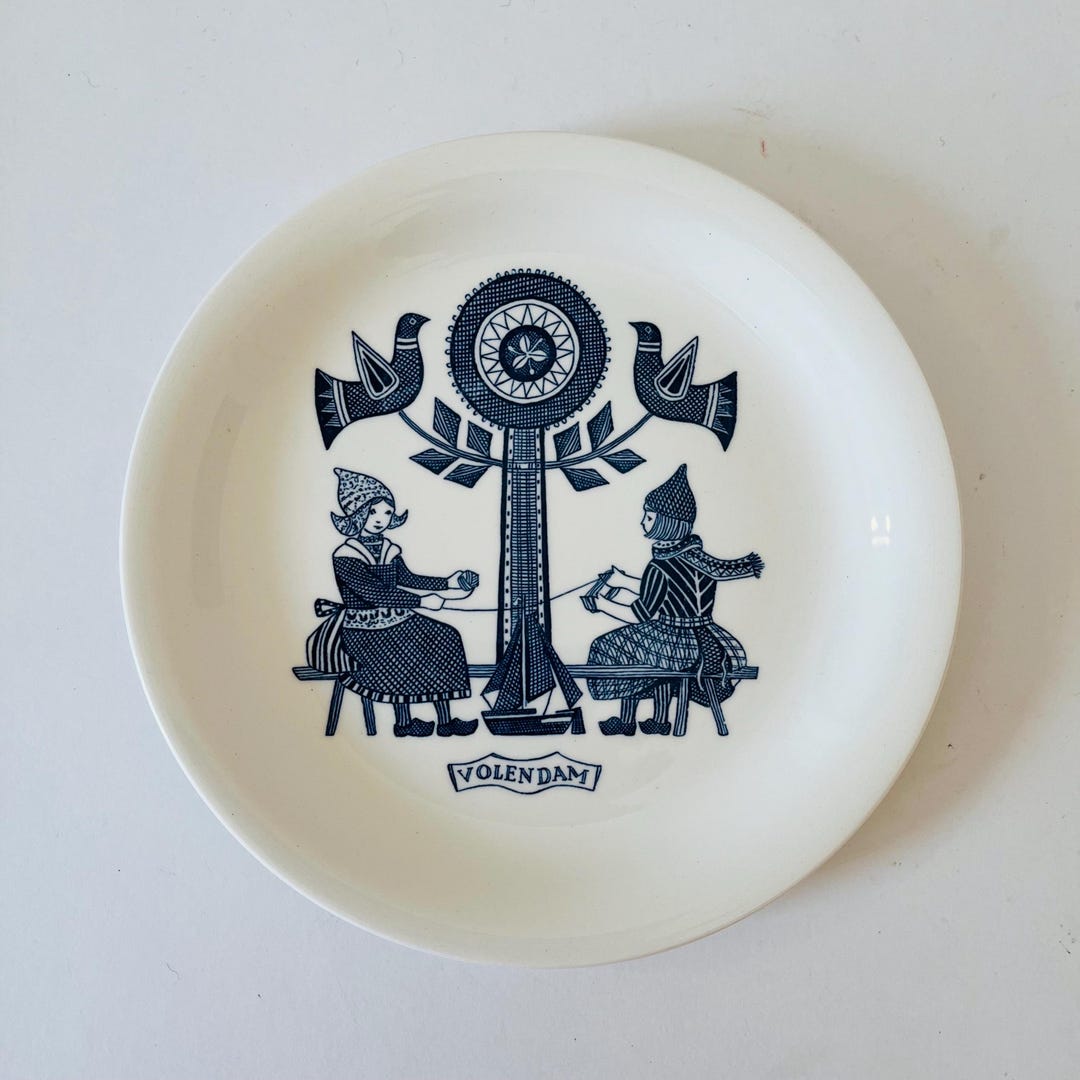 Vintage 1960's Collectible Dutch Royal Sphinx Medium Plate With Dutch ...