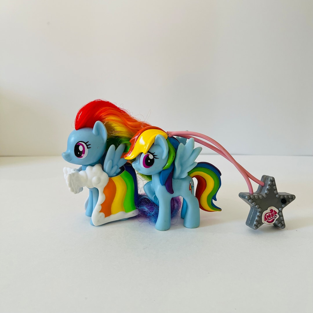 My Little Pony G4 Rainbow Dash MLP Set of Two - Etsy