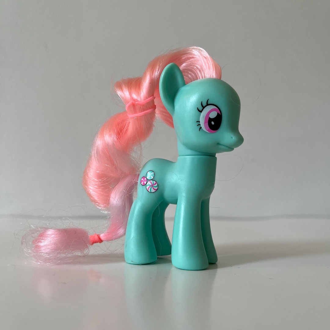 Rare My Little Pony Figure MLP G4 Minty With Pink Hair 3.25” Brushable ...