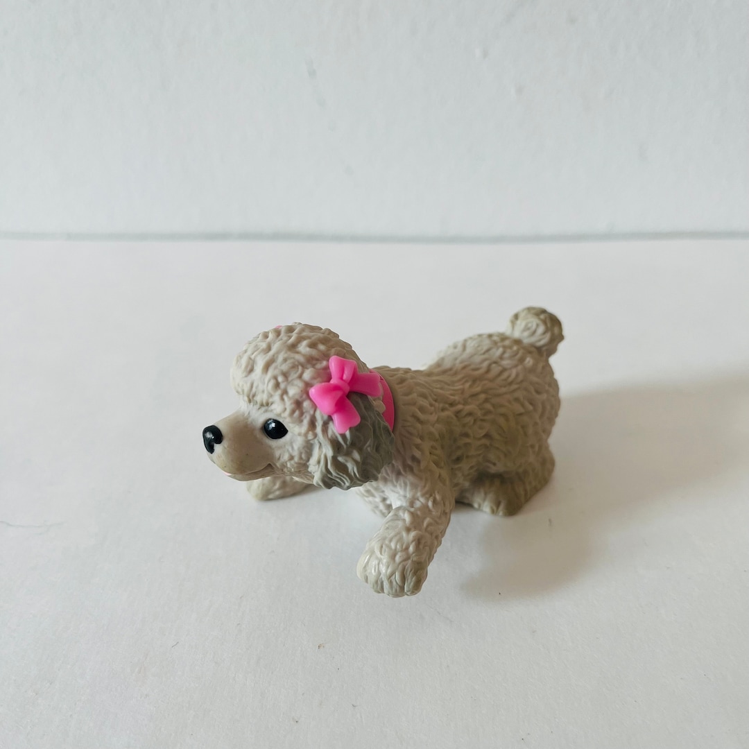 Vintage 2000 Barbie Poodle Bobblehead Pet Toy Dog - Etsy