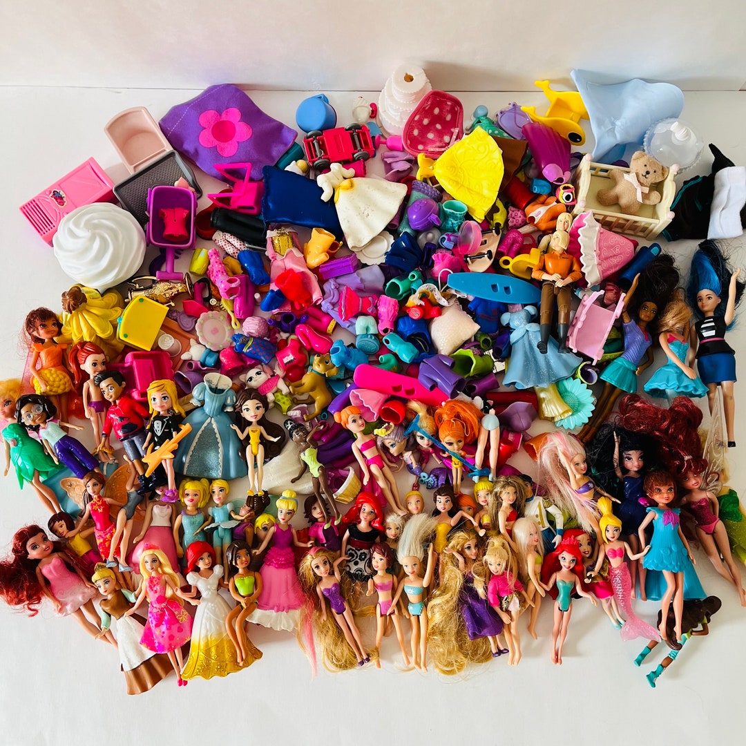 Vintage Polly Pocket Doll Girl Lot Various Dolls and Lots of Fun ...