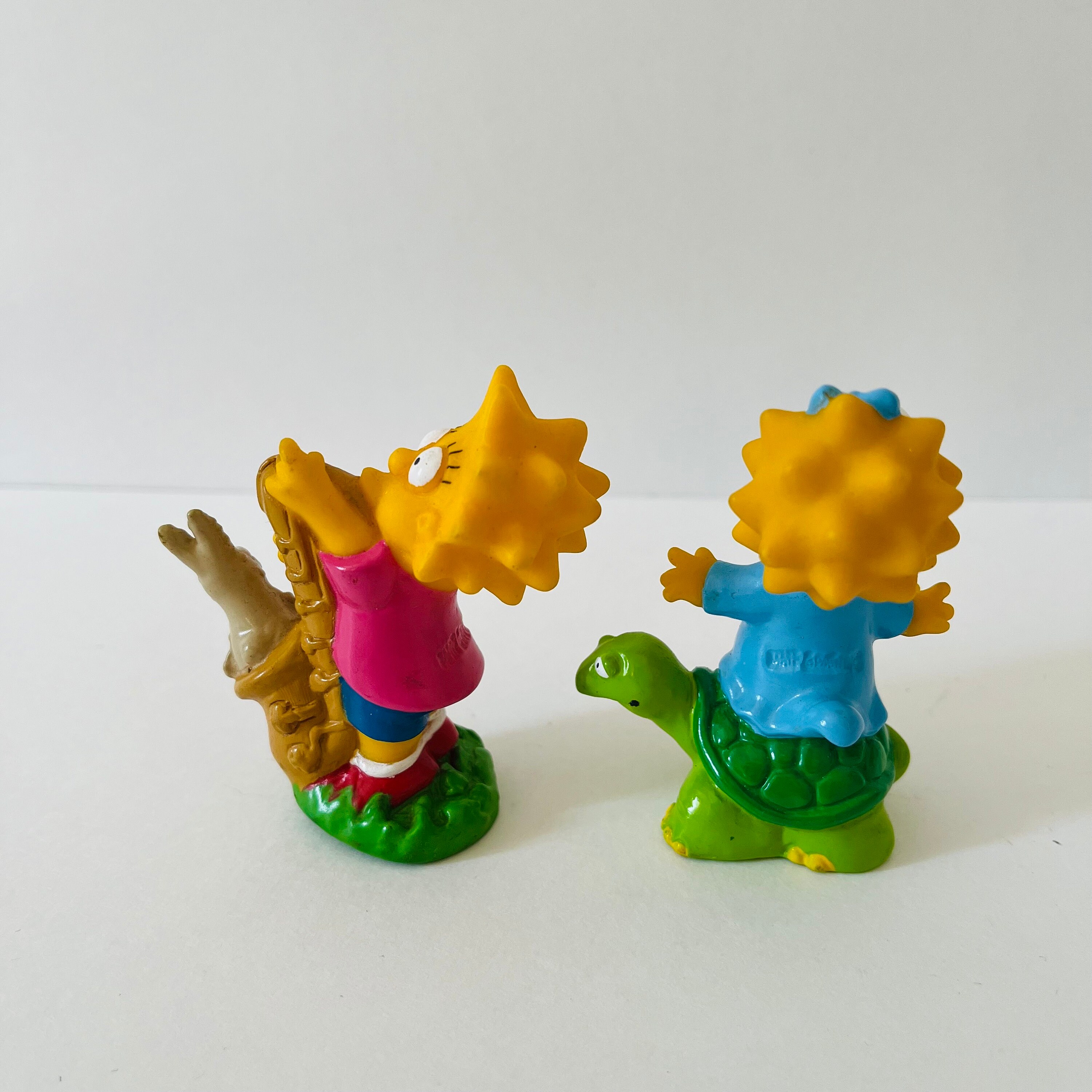 Vintage the Simpsons Figure Maggie Turtle Lisa Saxophone 1990 Burger ...