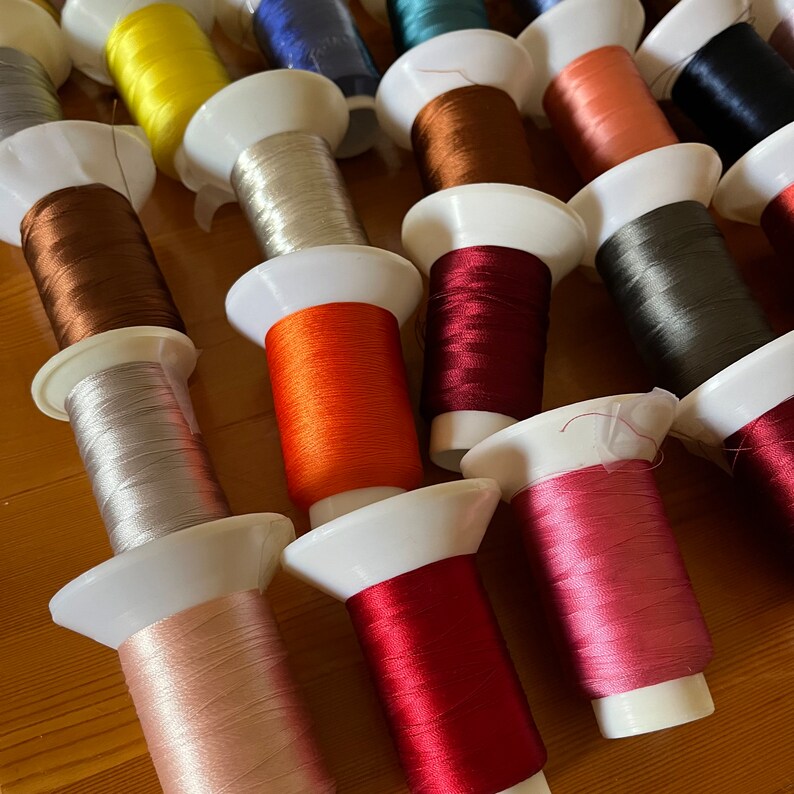 55 Spools Rayon Machine Embroidery Thread by Nova - Made in the USA - Etsy