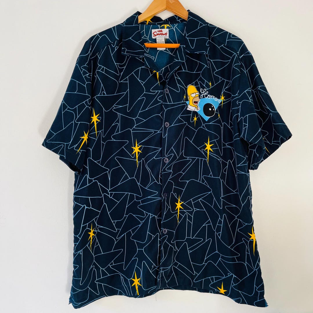 Vintage 2002 the Simpsons Homer Simpson Atomic Star Bowling Men's ...