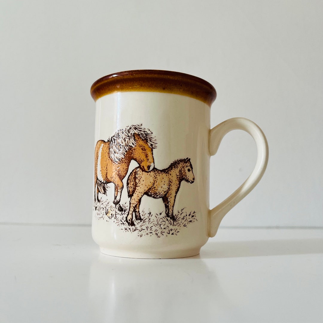 Vintage Biltons Stoneware Coffee Cup Tea Mug With Shetland Pony Ponies ...
