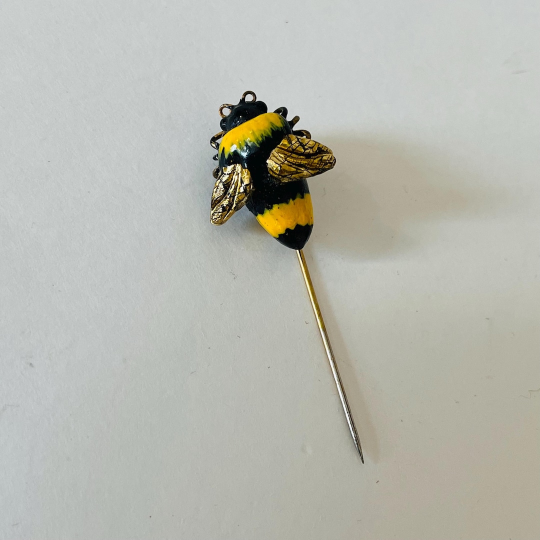 Vintage Bumble Bee Honey Bee Stick Pin Brooch Lapel Pin - Etsy