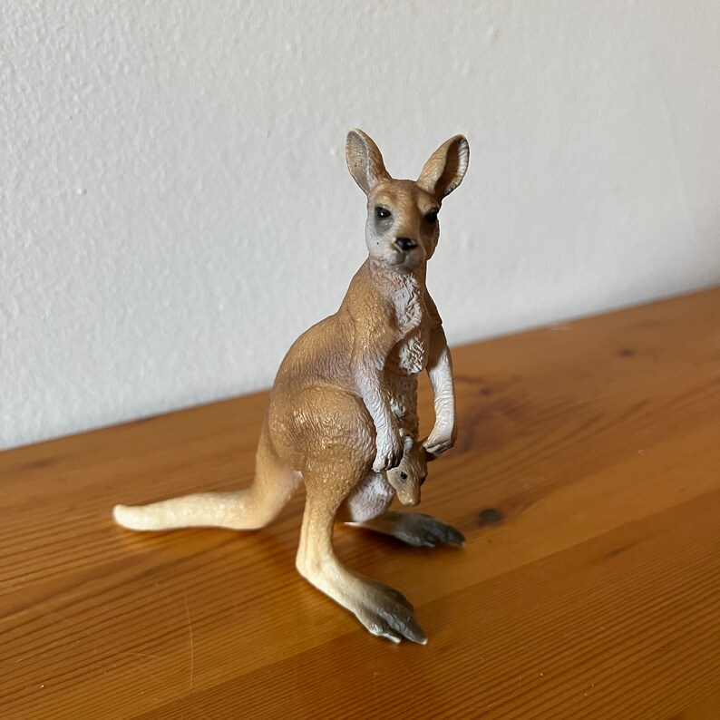 Vintage Retired Schleich Kangaroo Mama With Joey Figure - Etsy