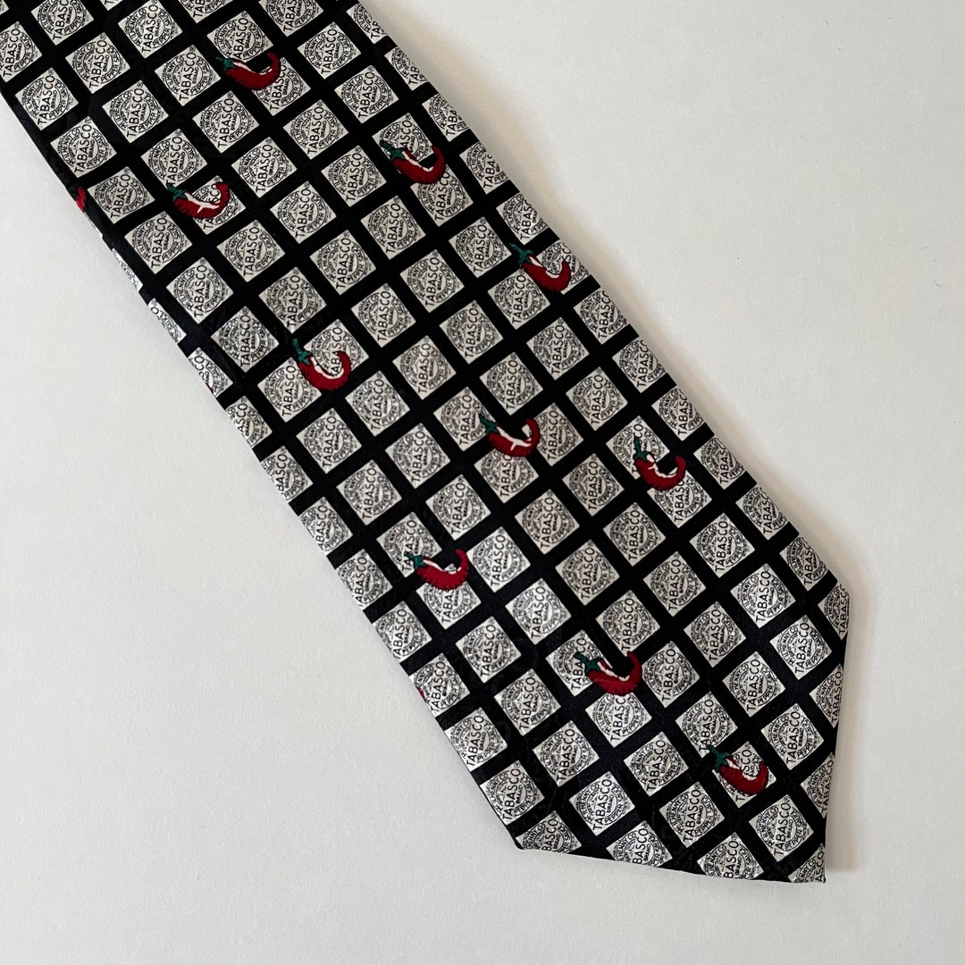 Tabasco Sauce Chili Pepper 100 Percent Silk Tie Neck Tie - Etsy