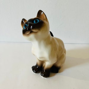 Vintage Porcelain Enesco Siamese Cat Figurine Cat Statue Collectible - Etsy