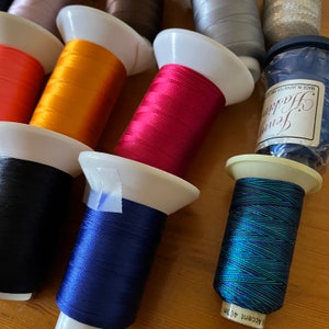 55 Spools Rayon Machine Embroidery Thread by Nova - Made in the USA - Etsy