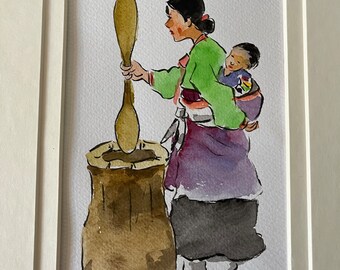 Korean Folk Artist - Etsy