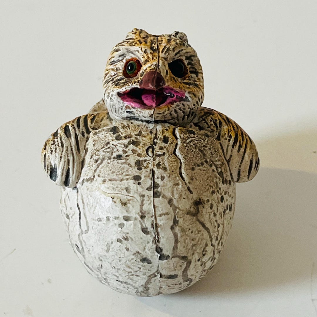 Vintage AAA Baby Owl Collectible Replica Toys Rubber Plastic PVC Animal ...