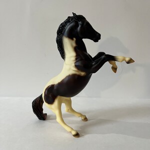 Vintage Retired Breyer Horse Model Rearing White Alabaster Stallion and ...