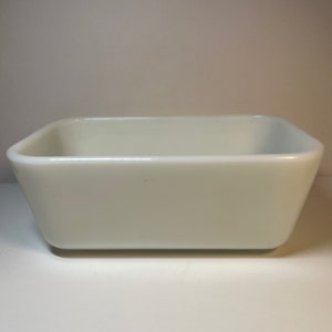 PYREX Vintage Amish Butterprint Ovenware 0502 21 Made in USA Milk Glass ...