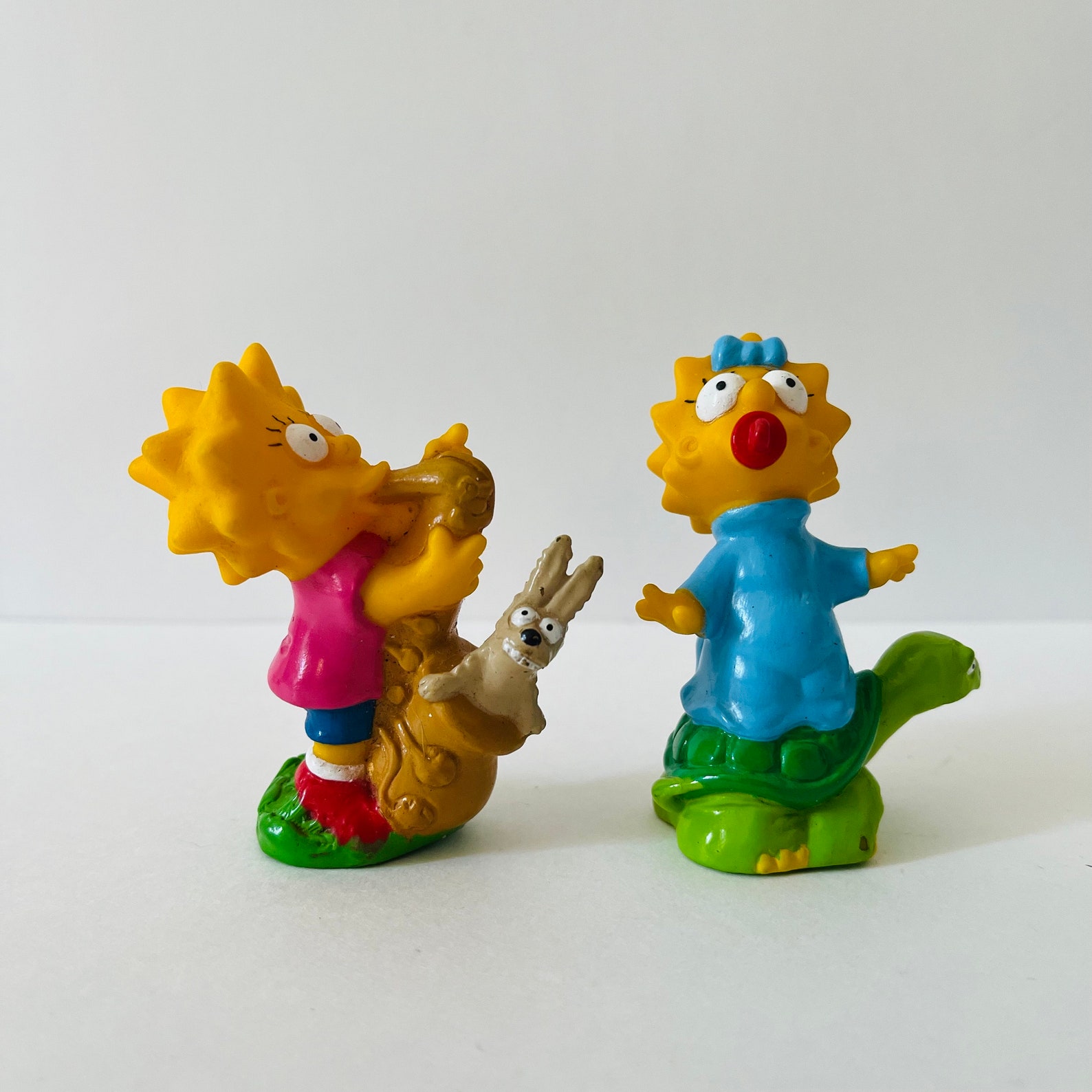 Vintage the Simpsons Figure Maggie Turtle Lisa Saxophone 1990 Burger ...