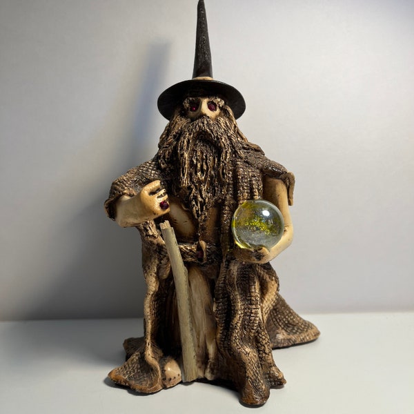 Hand Carved Wizard - Etsy