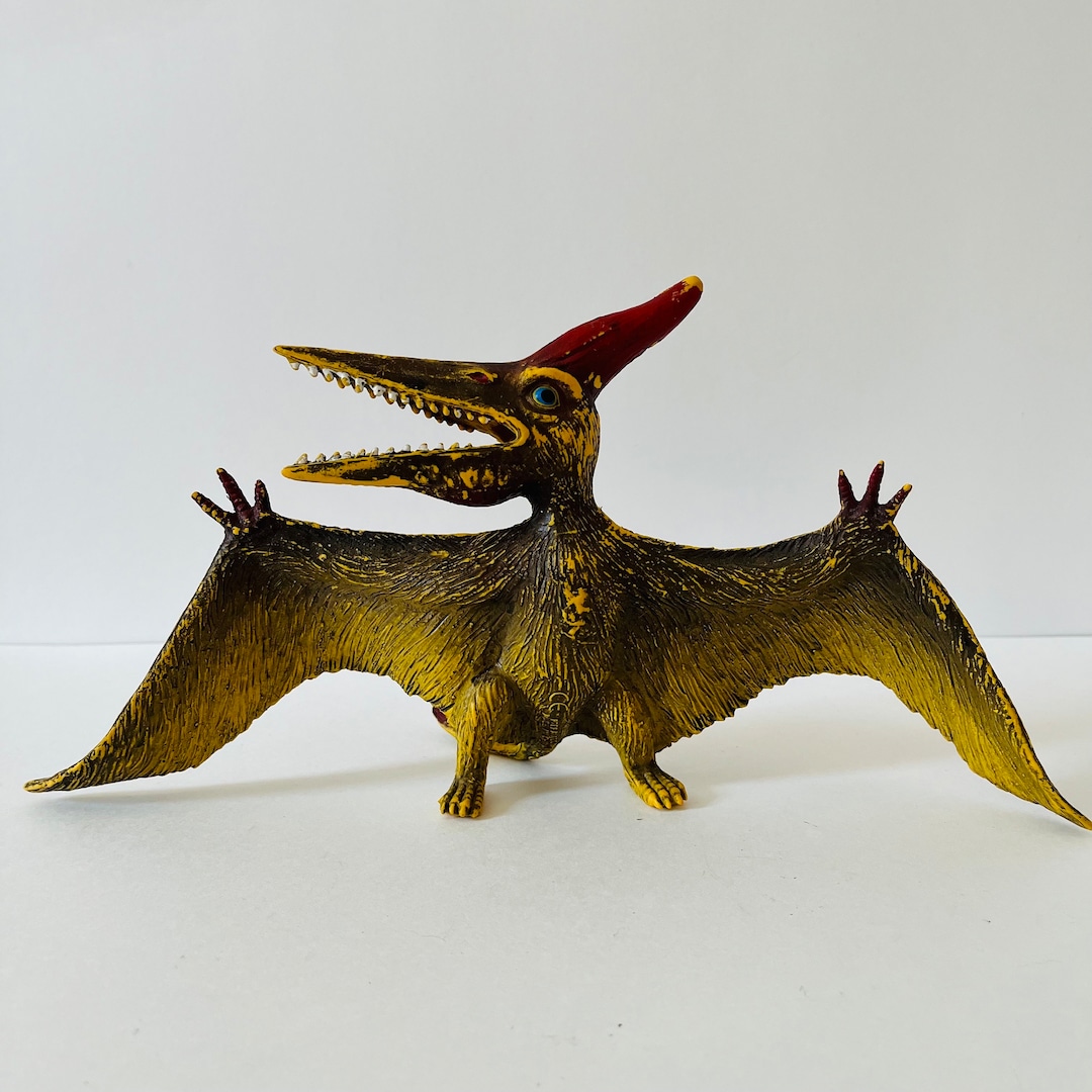 Vintage AAA Teranodon Dinosaur Figure Rubber Dino Collectible - Etsy