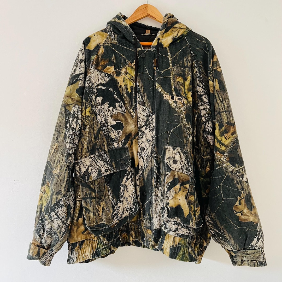 Vintage Swingster Workwear John Deere Camo Mossy Oak Camouflage Hooded ...