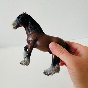 Vintage Retired Schleich Shire Draft Male Stallion Horse Model Toy ...