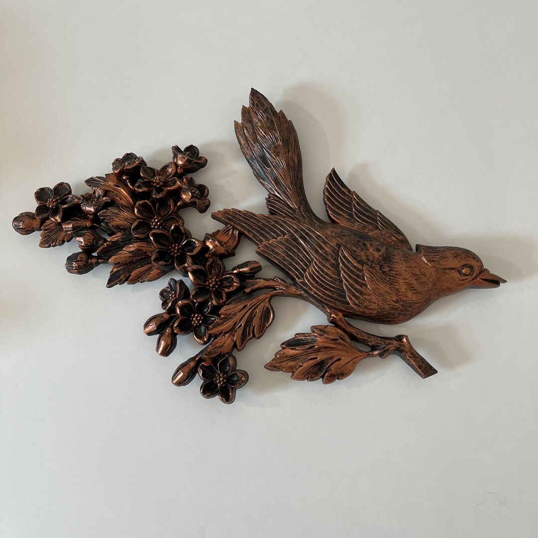 Vintage Coppercraft Guild - Dart Ind. Bird Wall Plaques - 7037 MCM Mid ...